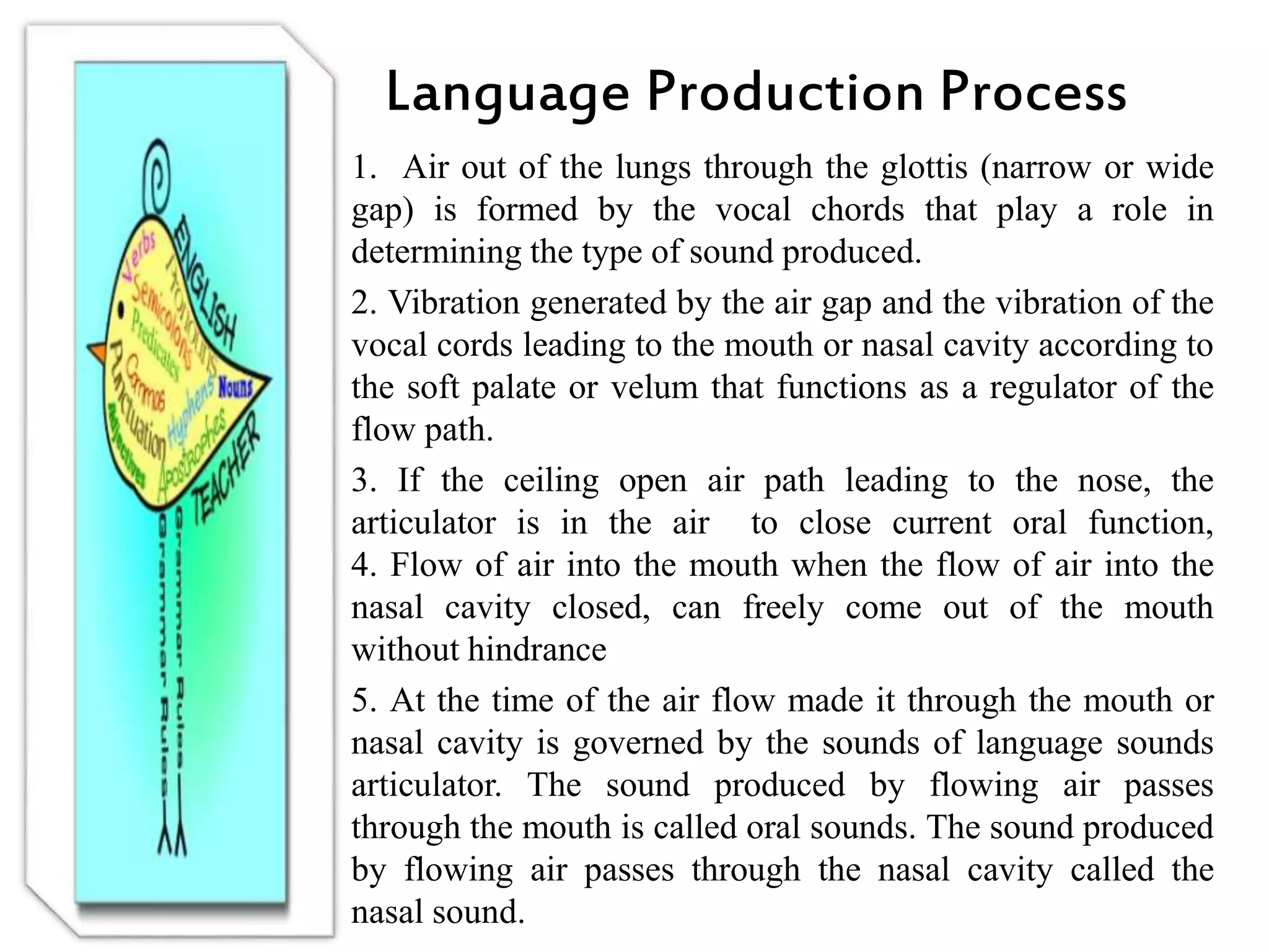 Production and Comprehension Process of Language | PPTX