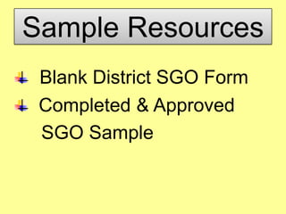 Student Growth Objectives | PPTX | Educational Assessment | Education