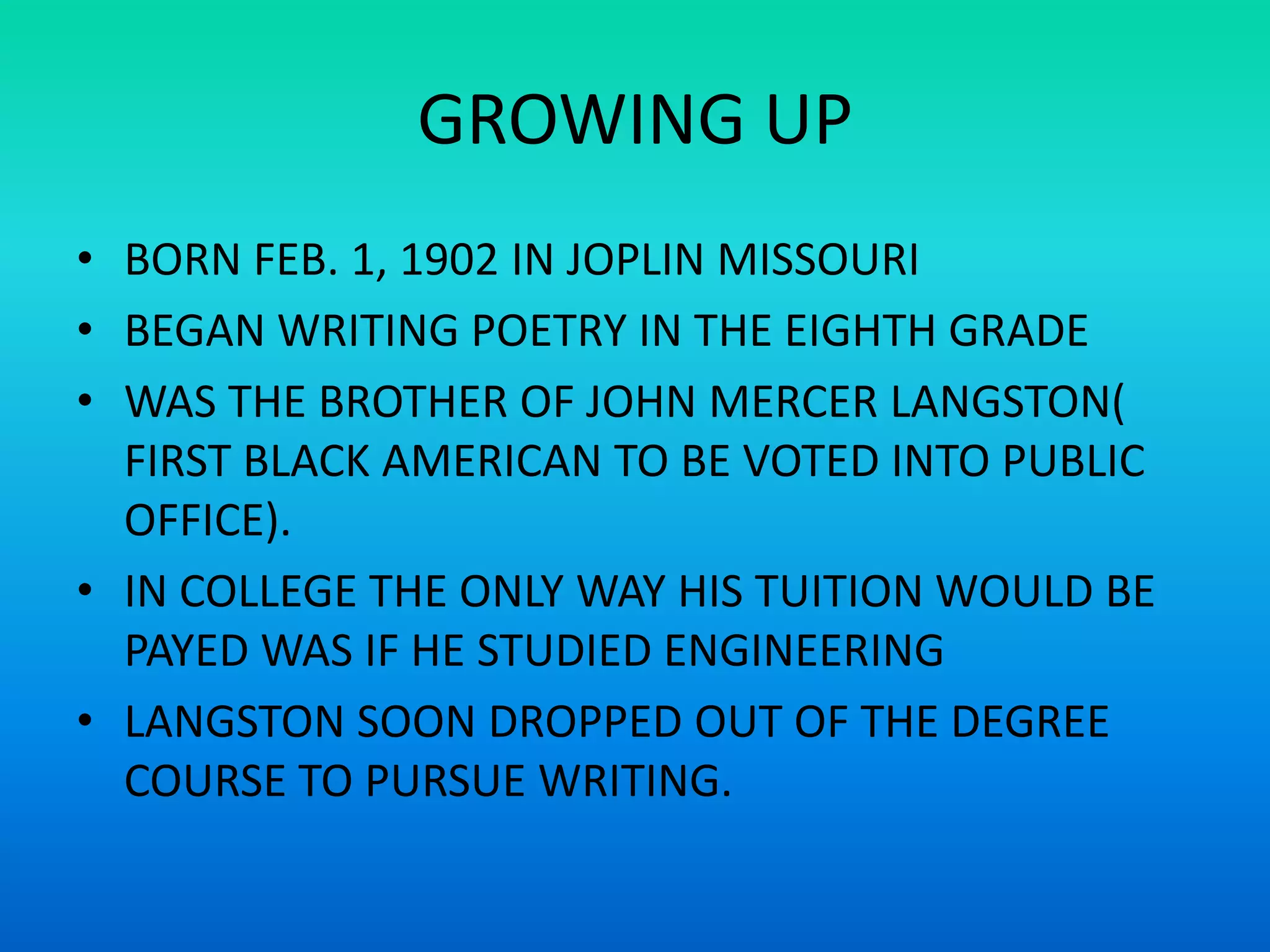 Langston%20 Hughes[1] | PPTX