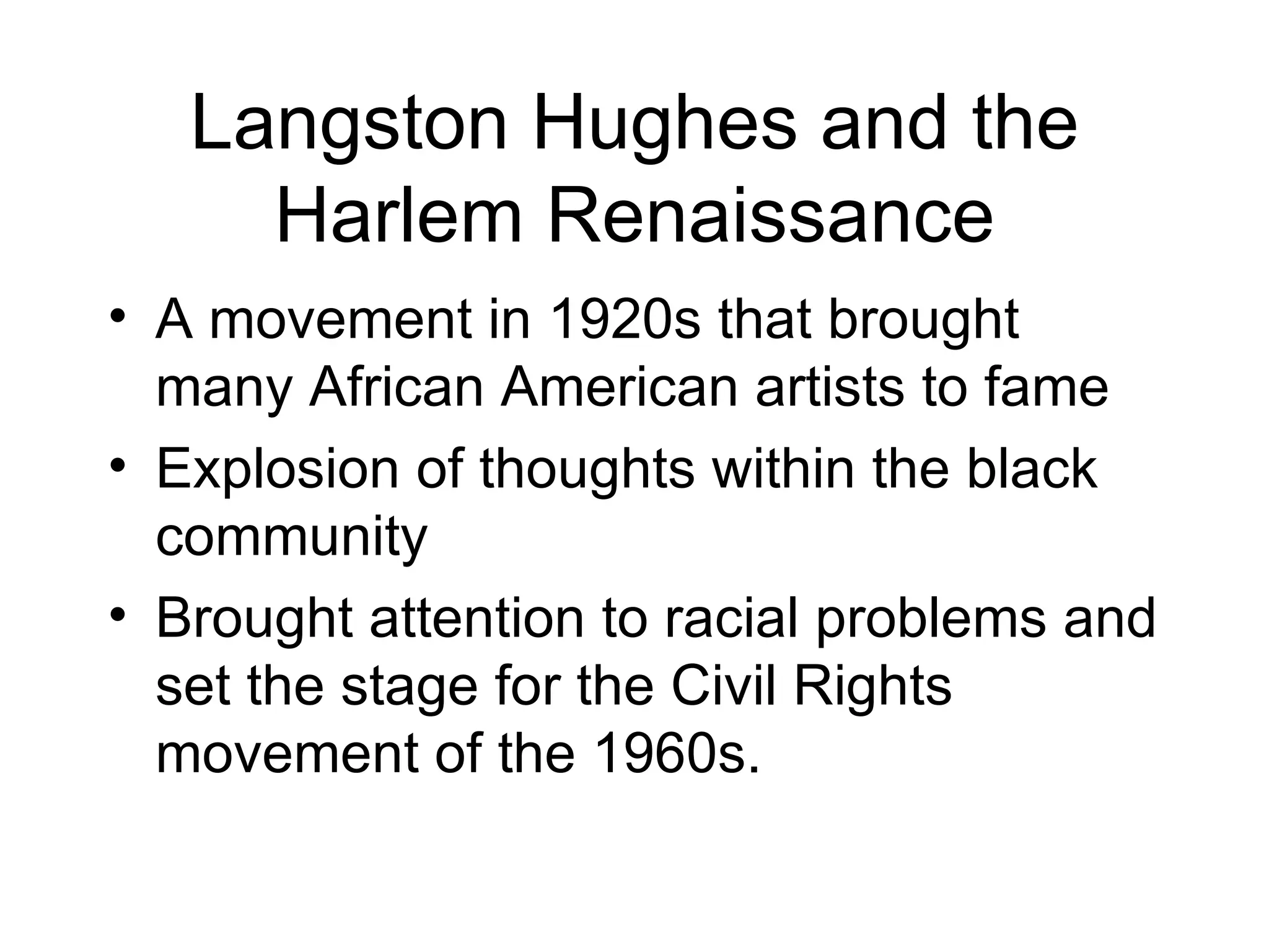 Langston Hughes | PPT
