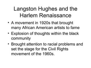 Langston Hughes | PPT