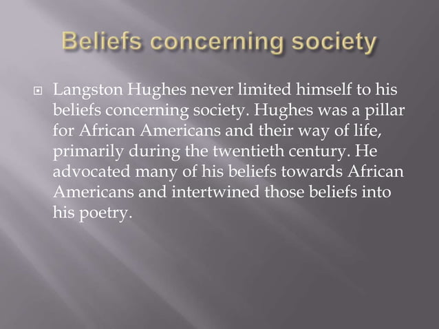 Langston hughes | PPTX