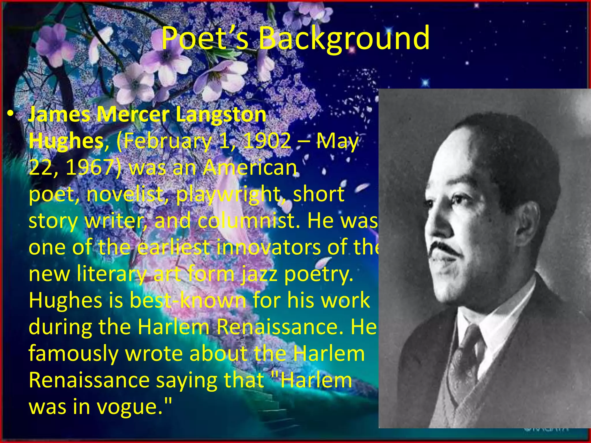 Langston hughes | PPTX