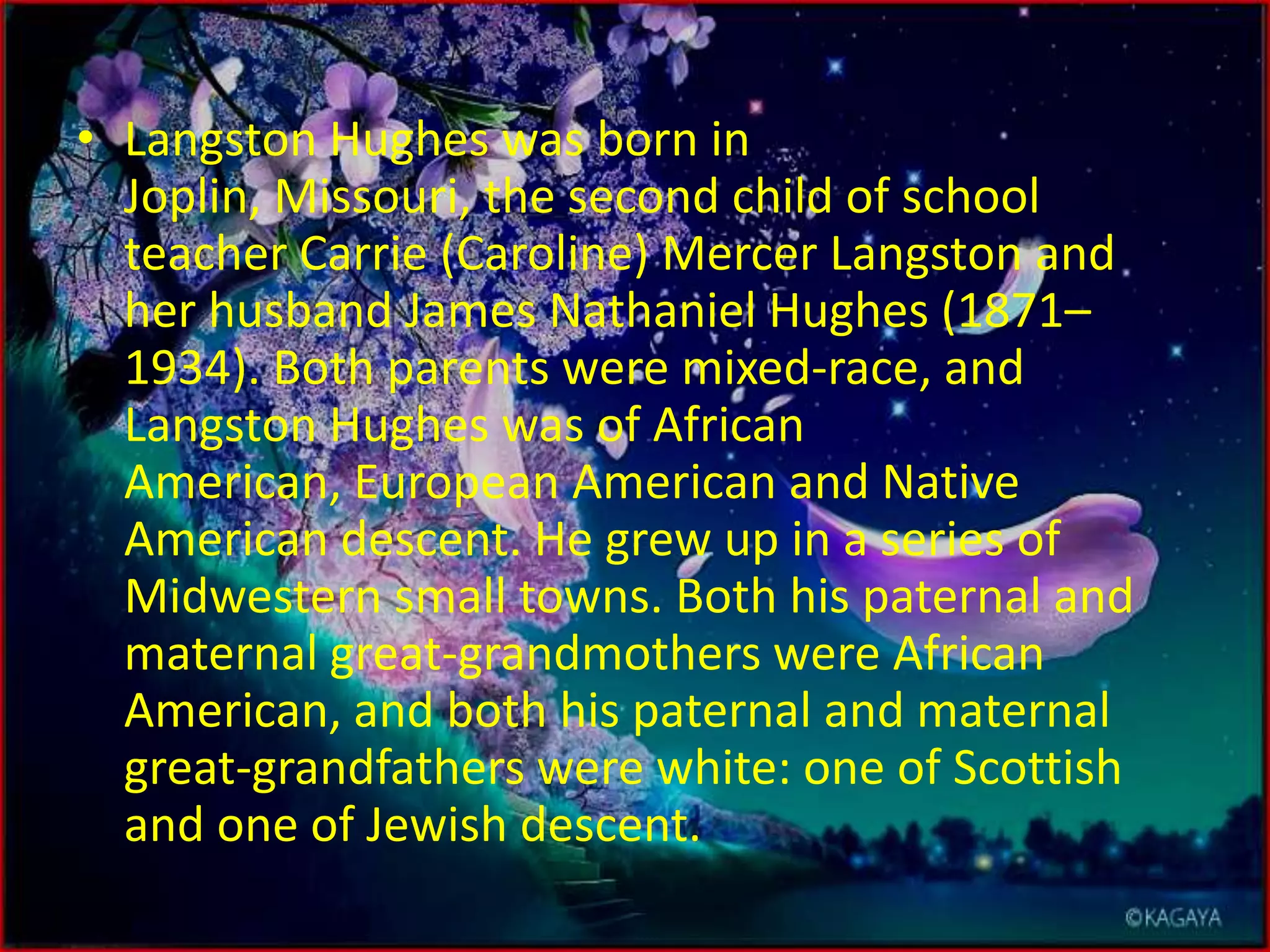 Langston hughes | PPTX