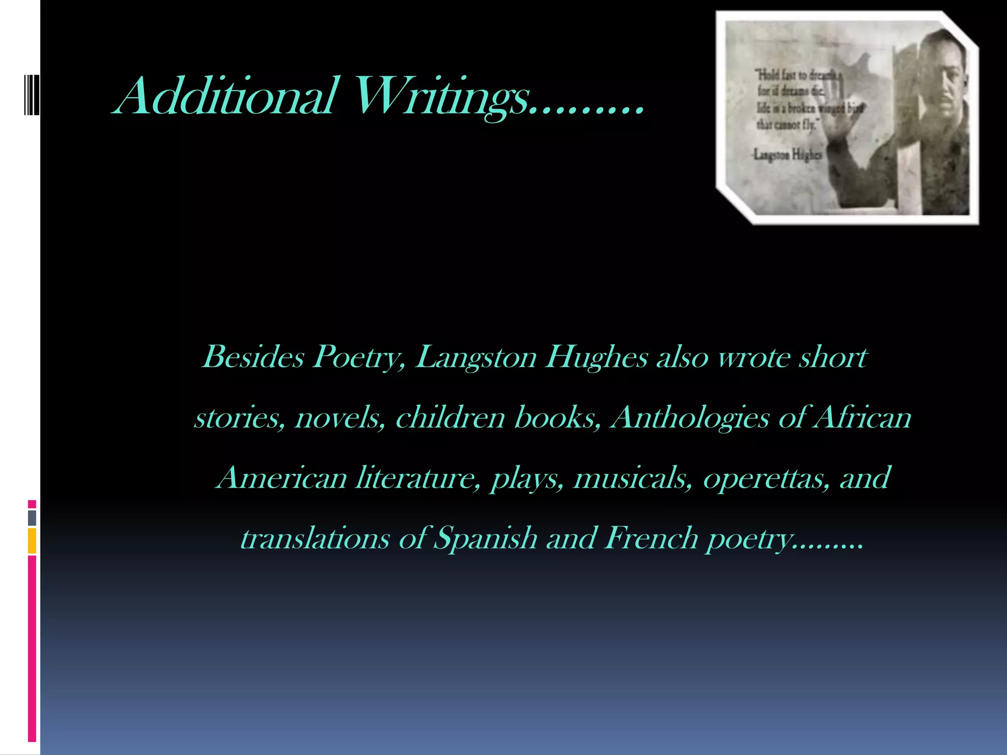 Langston hughes | PPTX