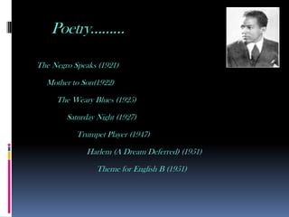 Langston hughes | PPT