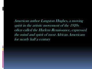 Langston hughes | PPT