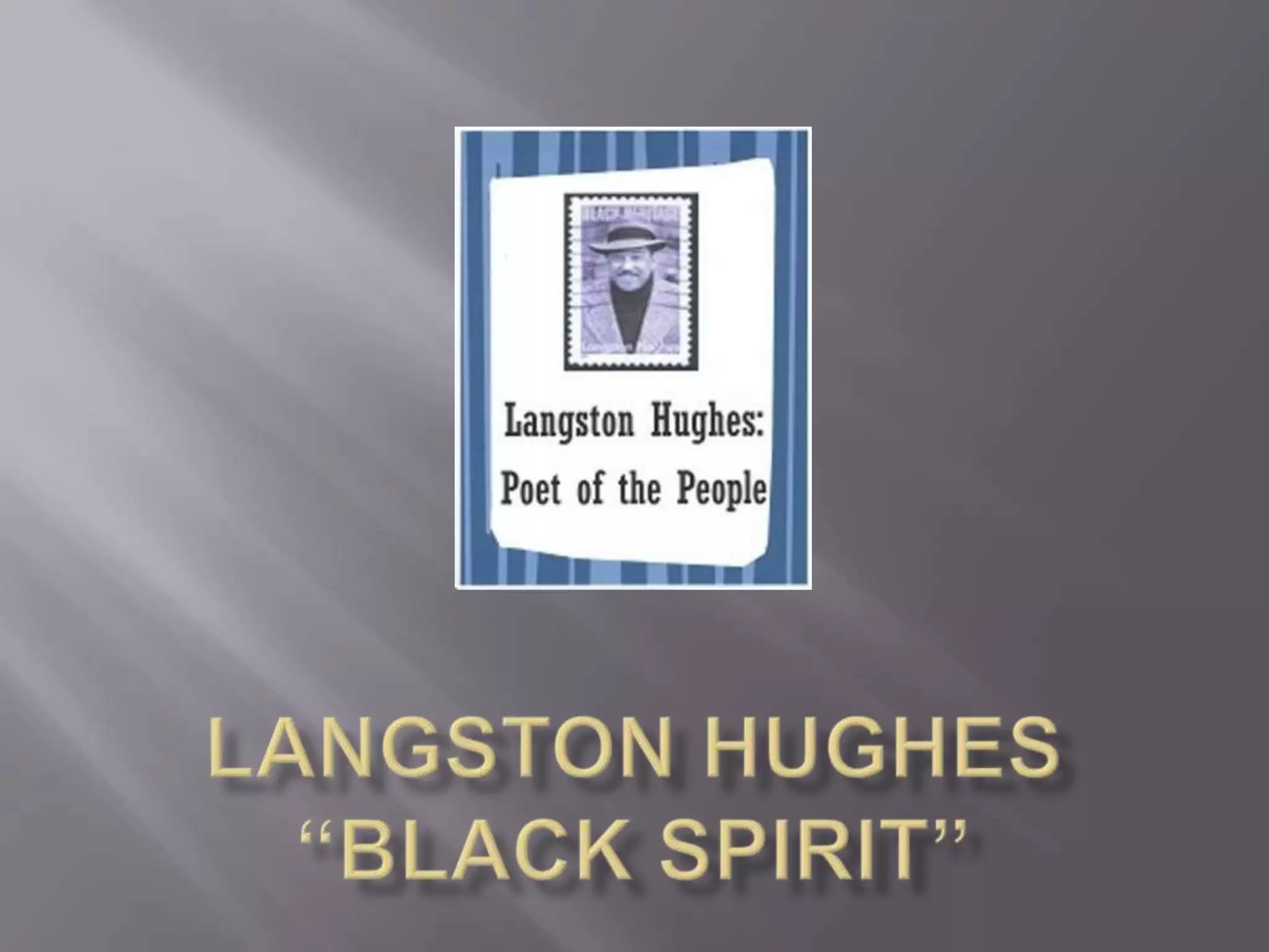 Langston hughes | PPTX