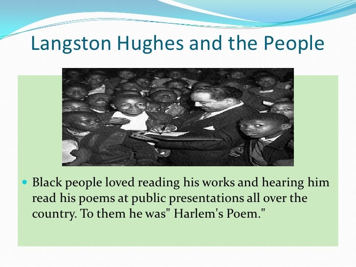 Langston Hughes And The Harlem Renaissance