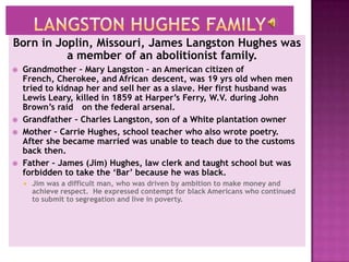 Langston Hughes Poetry Offer Insight To African American | PPTX