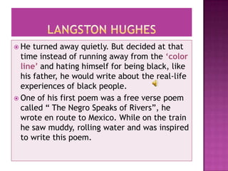 Langston Hughes Poetry Offer Insight To African American | PPTX