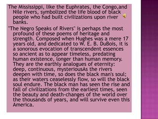 Langston Hughes Poetry Offer Insight To African American | PPTX
