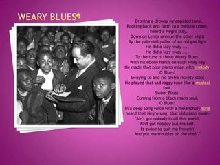 Langston Hughes Poetry Offer Insight To African American | PPTX