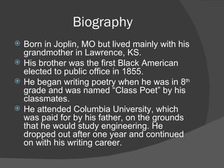 Langston Hughes Powerpoint.Doc