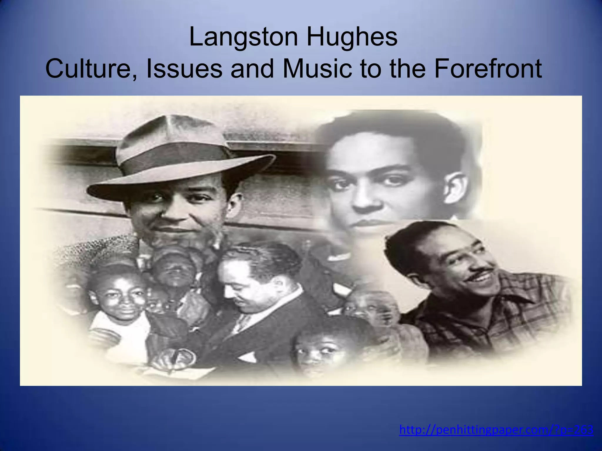 Langston Hughes slide show | PPTX