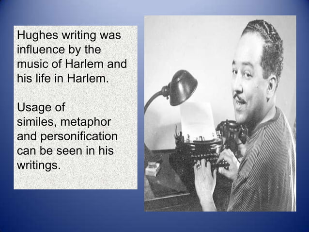 Langston Hughes slide show | PPTX
