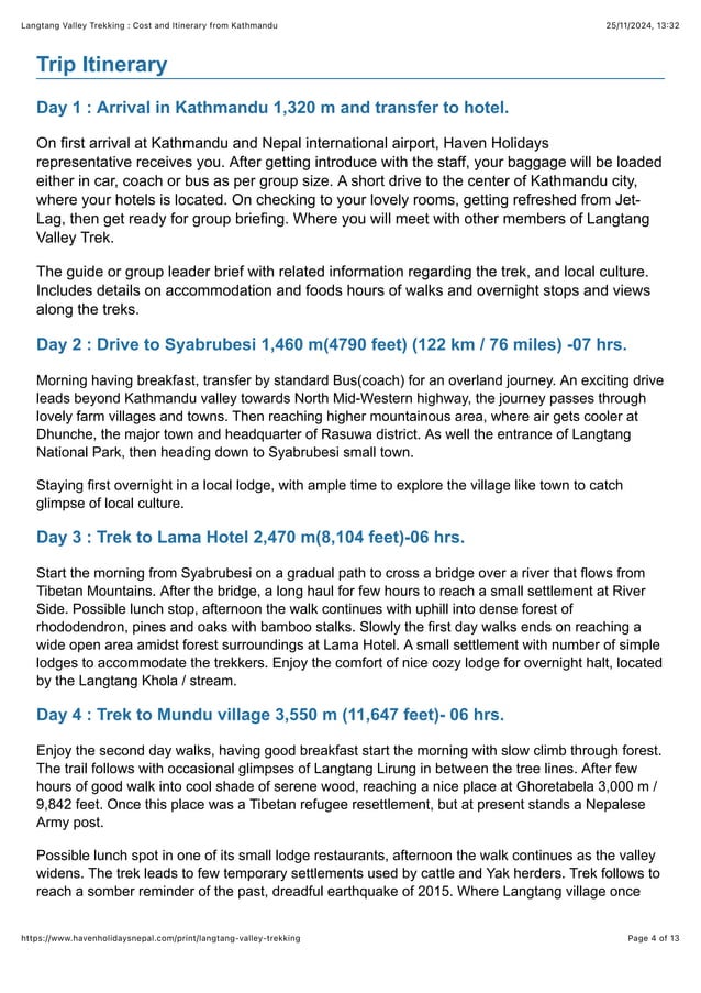 Langtang Valley Trekking : Cost and Itinerary from Kathmandu.pdf