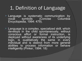 Language | PPT