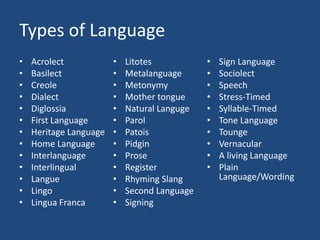 Language | PPTX