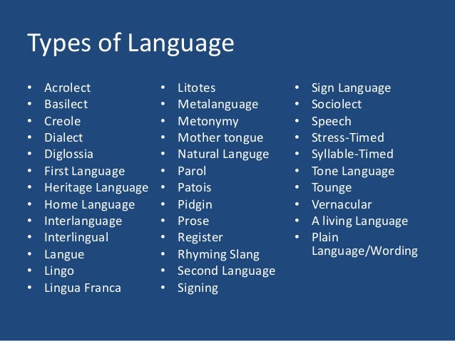 Language