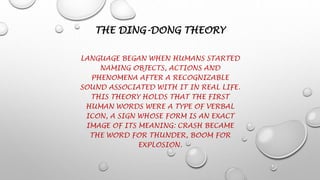 Language & Theories of language | PPTX
