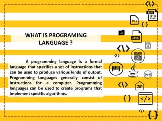 program language and Languages focus Reported Speech | PPTX