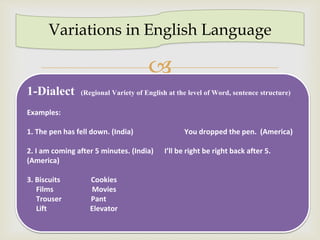 Language: variation, defination, and how to learn | PPT