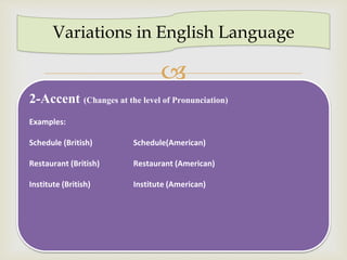 Language: variation, defination, and how to learn | PPT