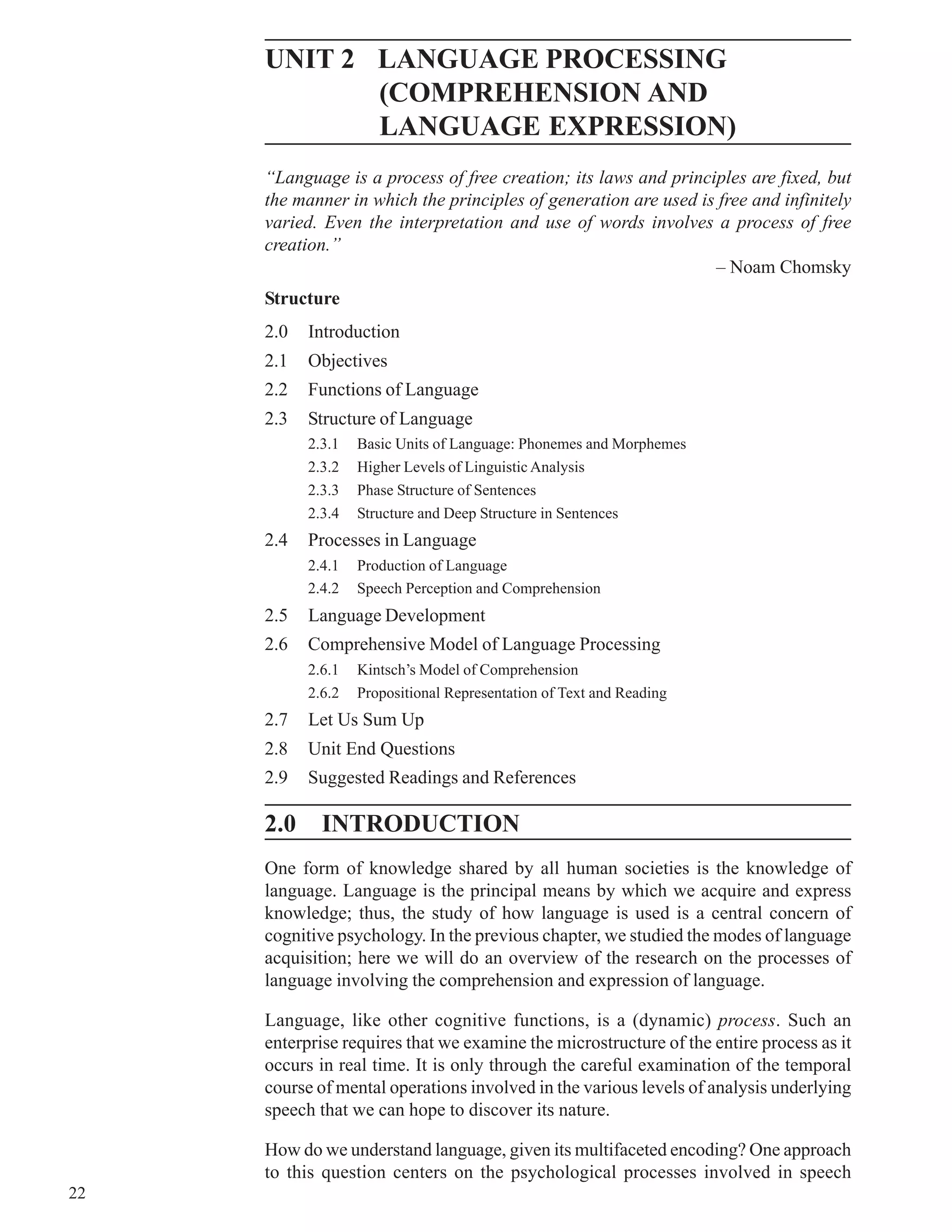 Language Processing Model | PDF