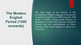 The History of English Language | PPTX
