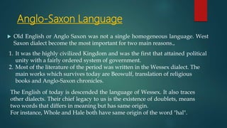 The History of English Language | PPTX