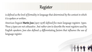 LANGUAGE.ppt dialect vs language reporting | PPT