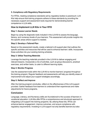 Language, Literacy, and Numeracy (LLN) Kits for RTOs.pdf