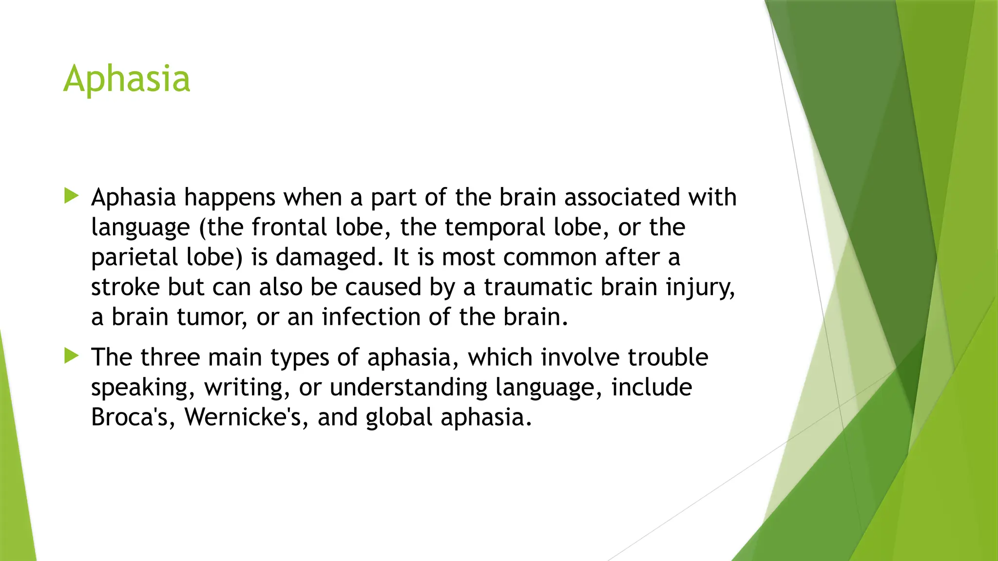 Neuroscience : Three kinds of Aphasia.pptx