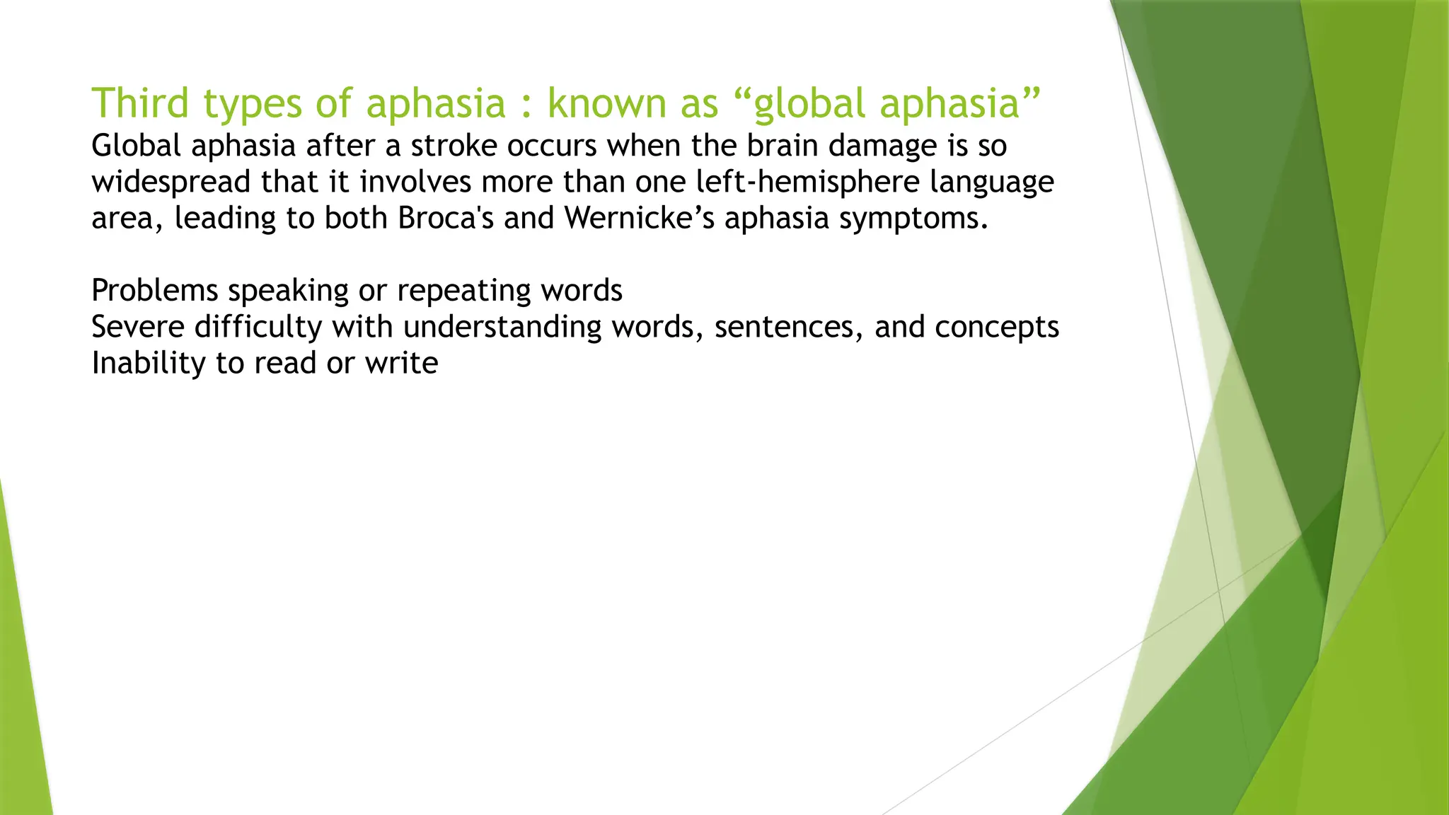 Neuroscience : Three kinds of Aphasia.pptx
