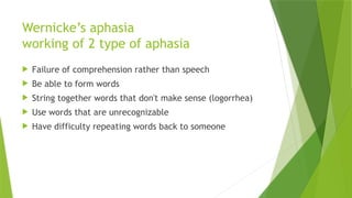 Neuroscience : Three kinds of Aphasia.pptx