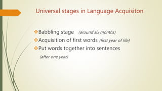 Language acquisition | PPT