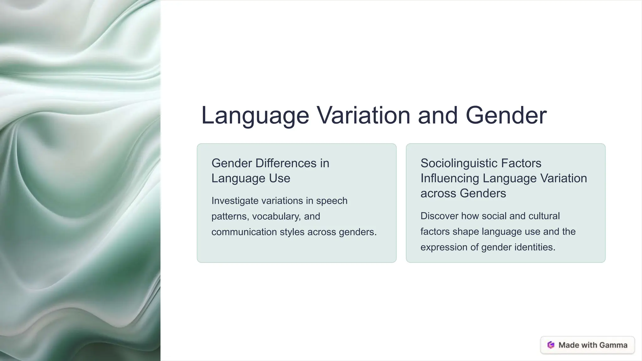 Language-and-Gender for learning sociolinguistics | PPT