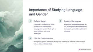 Language-and-Gender for learning sociolinguistics | PPT