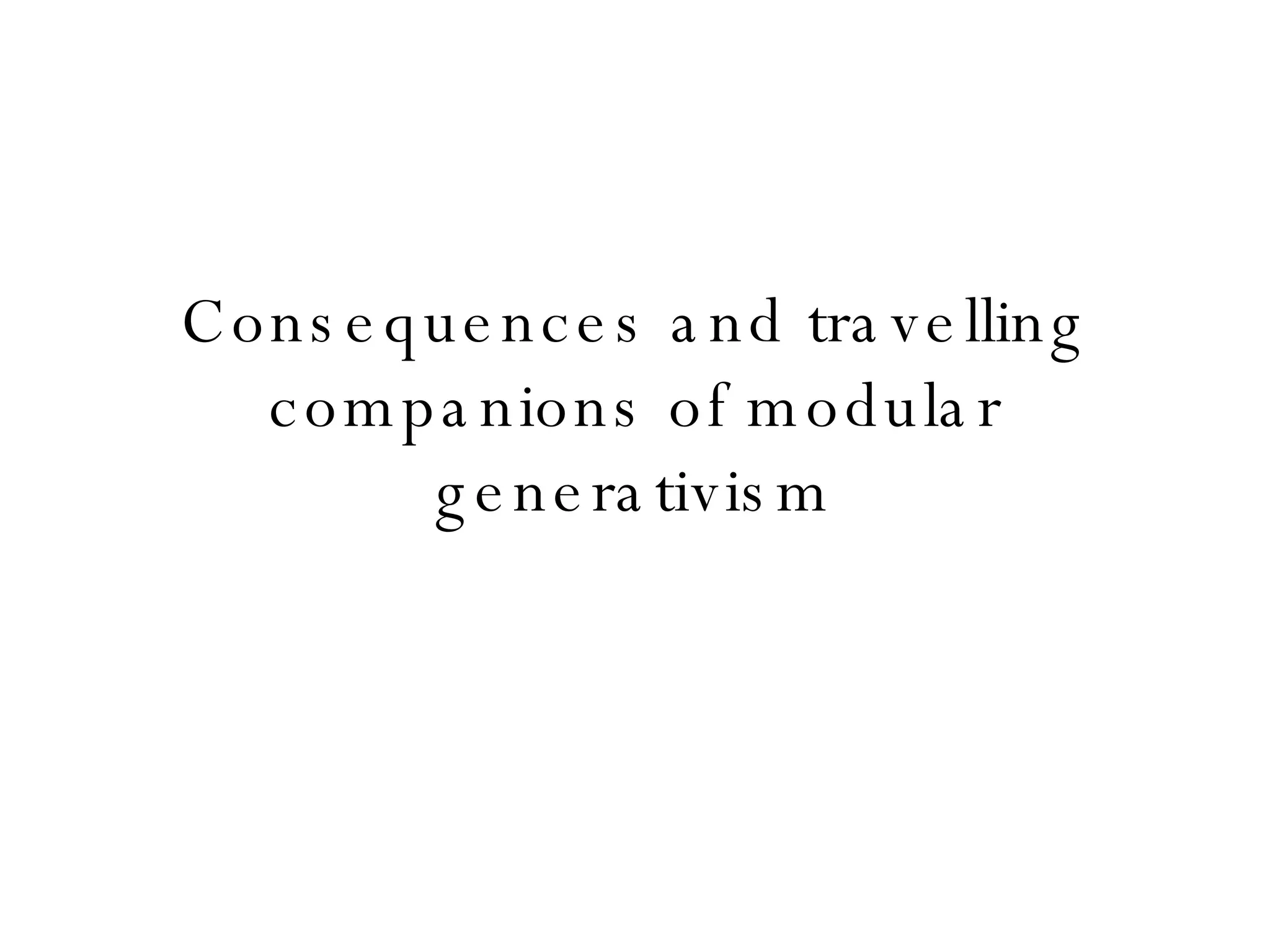 Language and Knowledge: Against Modularity as a Viable Theory of ...
