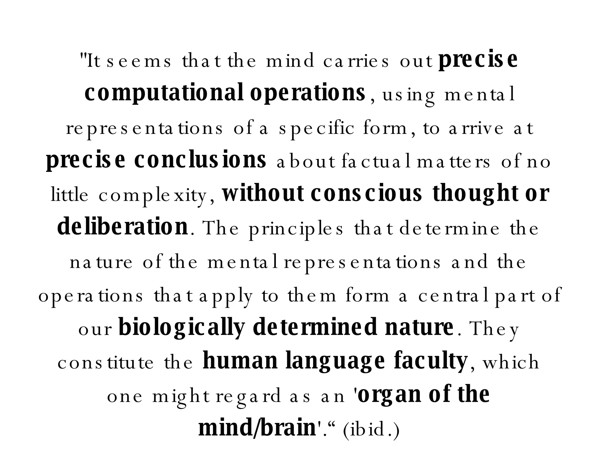 Language and Knowledge: Against Modularity as a Viable Theory of ...