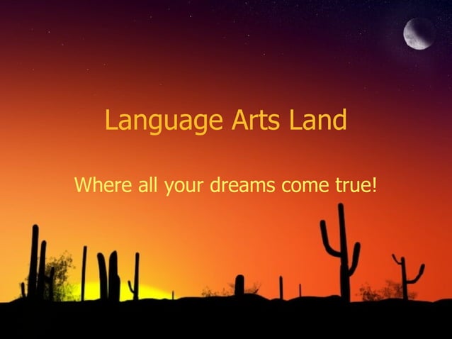 Language Arts Land Welcome | PPT
