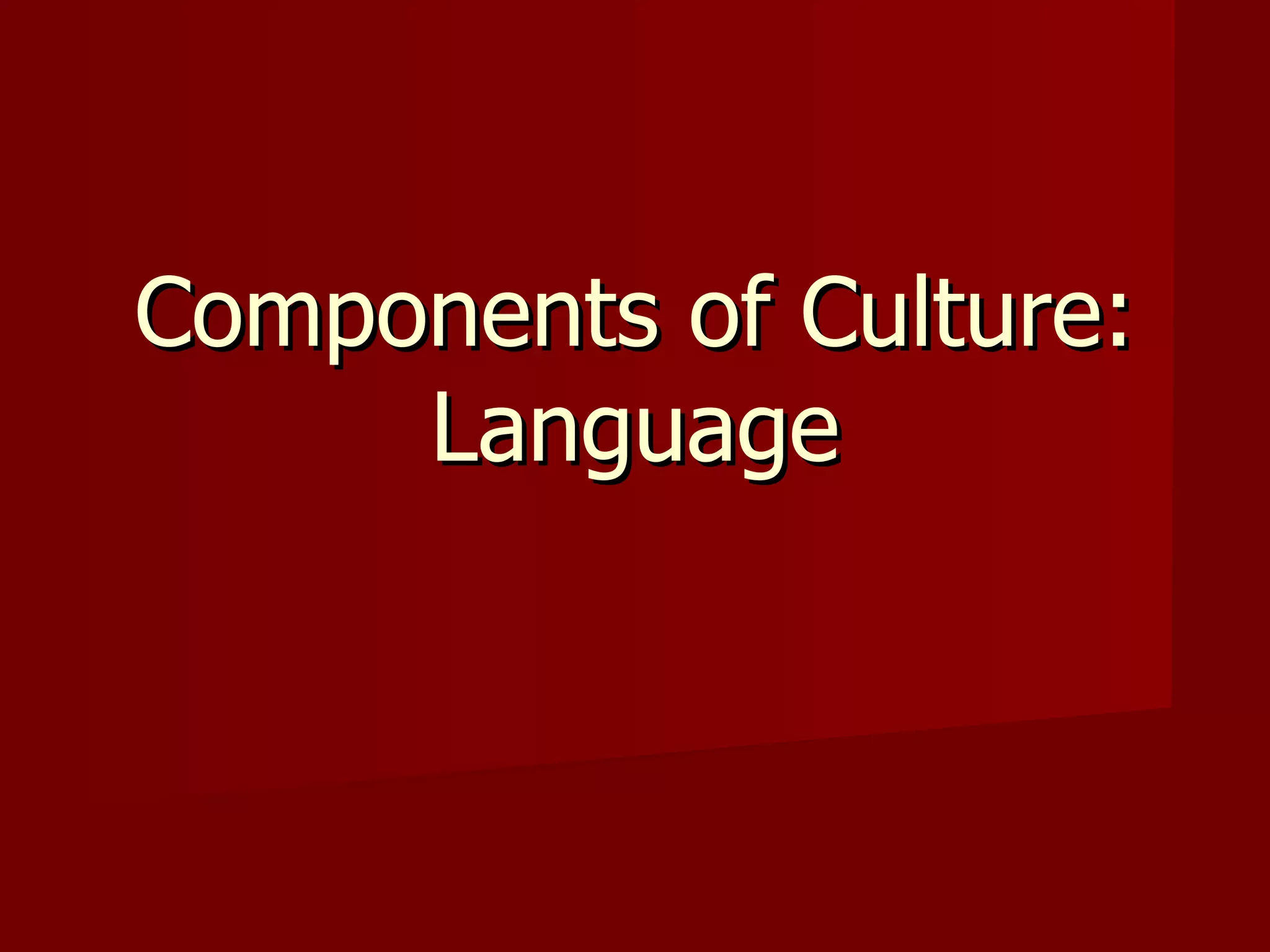 Language As Symbols | PPT