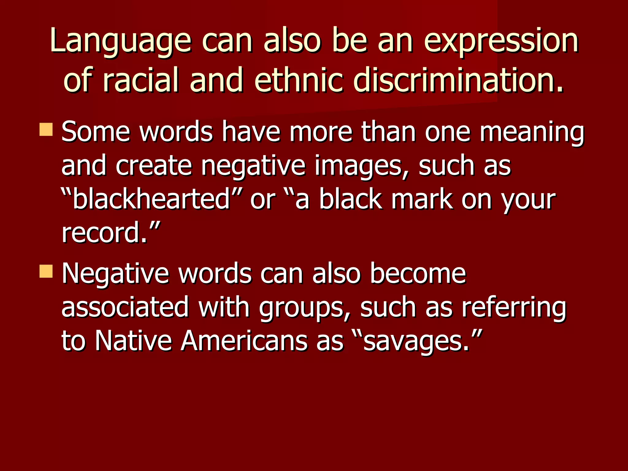 Language As Symbols | PPT