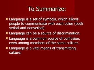 Language As Symbols | PPT