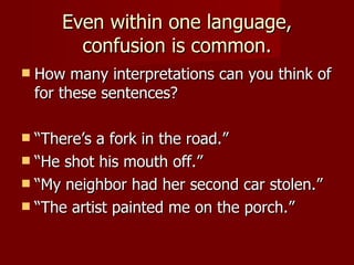 Language As Symbols | PPT