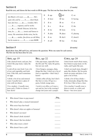 Language in-use-beginner-tests | PDF