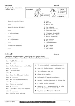 Language in-use-beginner-tests | PDF