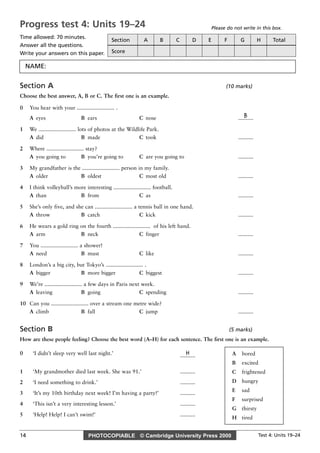 Language in-use-beginner-tests | PDF