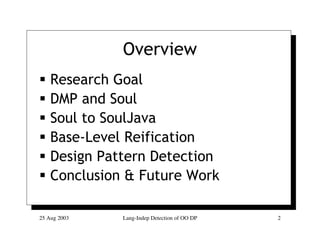 Language-Independent Detection of Object-Oriented Design Patterns | PDF